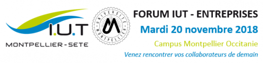 FORUM IUT-Entreprises, IUT de Montpellier-Sète 20/11/2018 – Blue ...